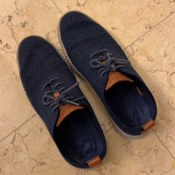 Cole Haan | Shoes | Cole Haan Mens 2 Zerogrand Navy Wing Tips Size 85 ...